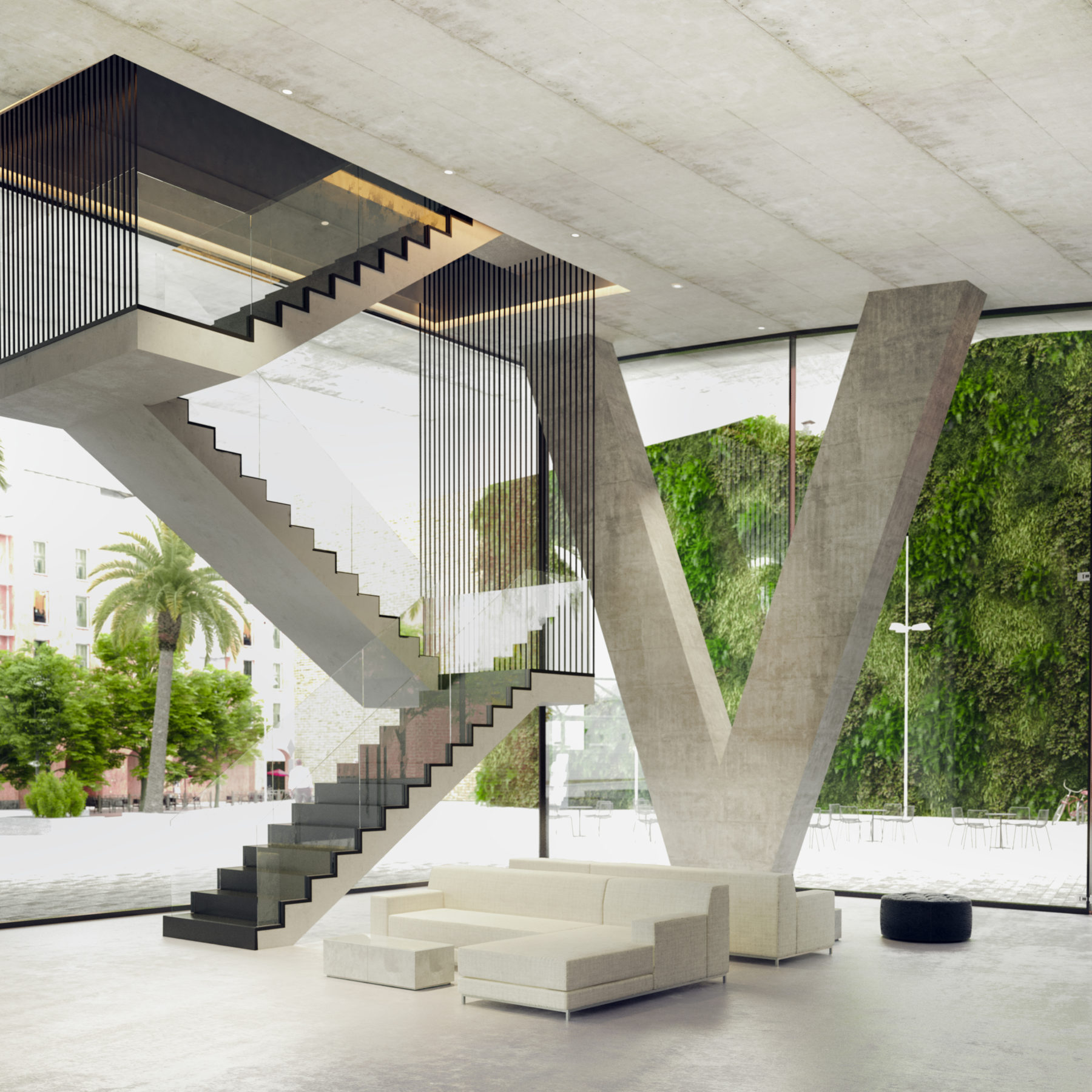 folded auditorium: the sections and the unfolded elevation | AQSO