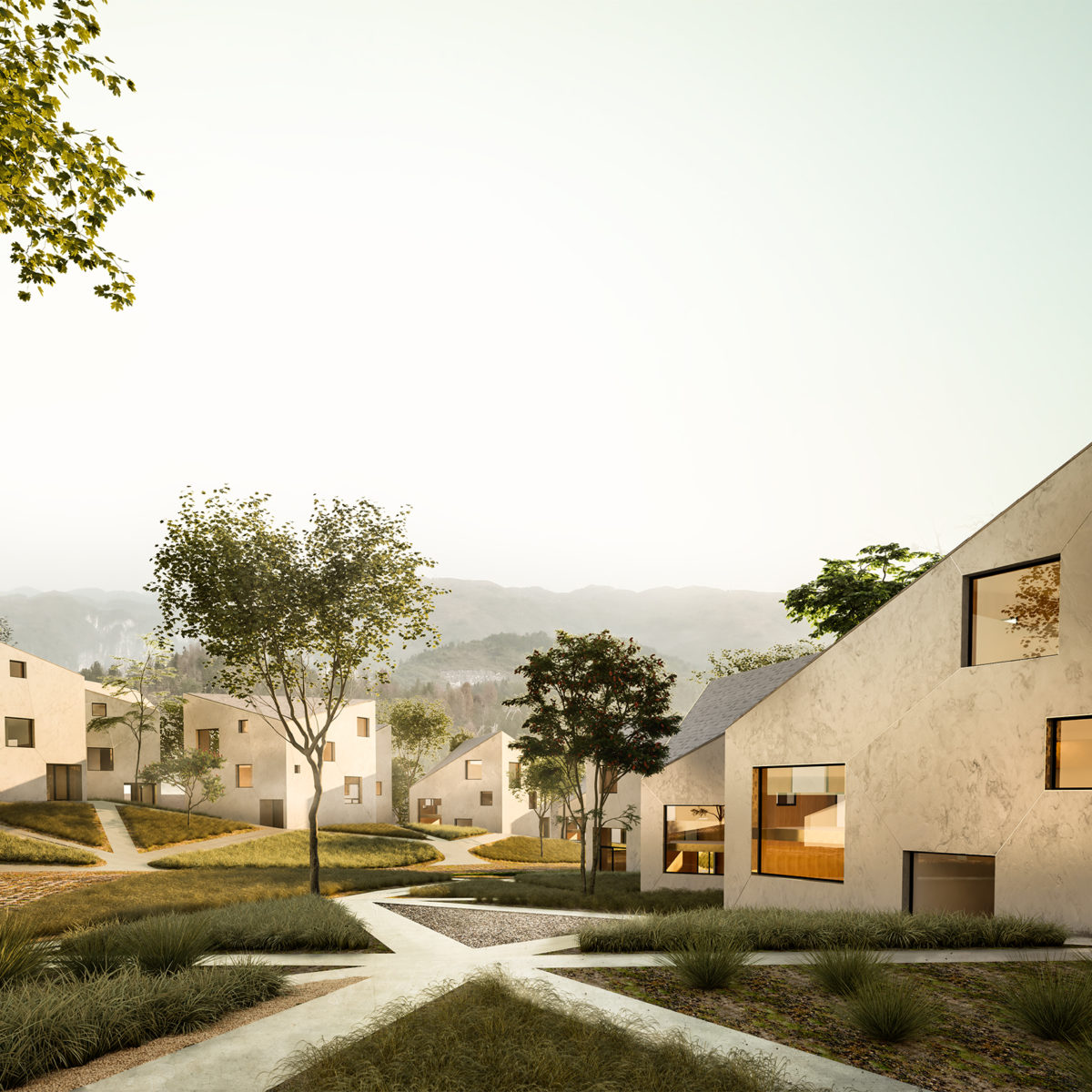 Dehan village: the typical villa elevation | AQSO