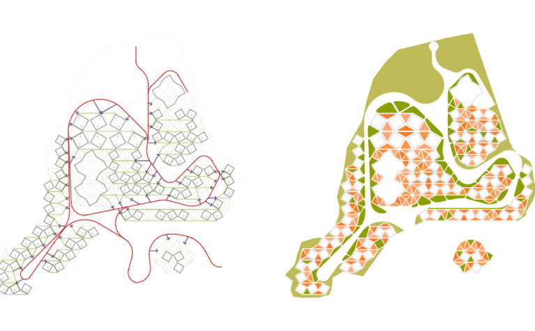 Dehan village: the circulation and land use diagrams | AQSO