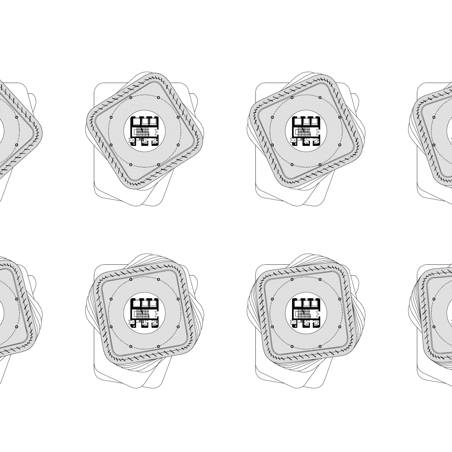 Zain tower: the section and elevation | AQSO